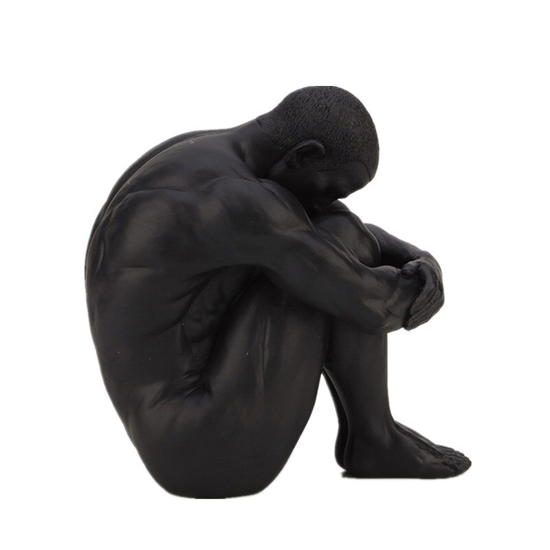 Statue Homme Assis | Sculptures Art Déco & Sculptures-Art-Déco